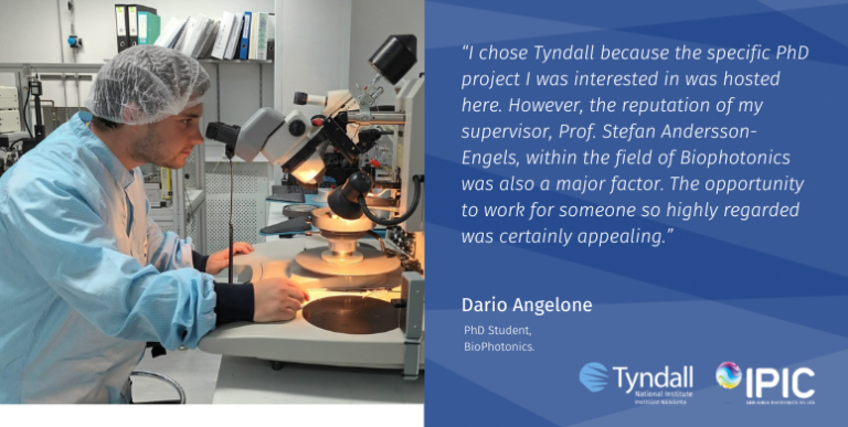 Biophotonics at Tyndall - Meet Dario - Tyndall National Institute - Excellence in ICT Research